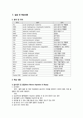 종양 병동 사전학습-1페이지