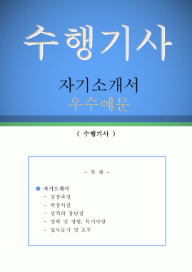 수행기사 자기소개서 우수예문(수행기사 자소서예문,수행비서 자기소개서,임원수행기사 자기소개서,포부,운전기사 자소서,수행기사 합격예문,수행비서 우수예문,운전원 자소서,잘쓴예,샘플)-1페이지