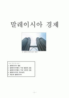 말레이시아 경제-1페이지