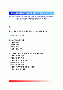 [청소년집단지도] 청소년 집단지도의 기본원리, 청소년지도사(청소년지도자)의 자세, 청소년집단지도과정에서 청소년지도사의 기술-1페이지