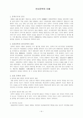 반사문학의 이해, [문혁이후의 중국, 상혼문학]-1페이지