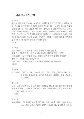 2016년 1학기 동서양고전의이해 중간시험과제물 A형(고르기아스)-1페이지