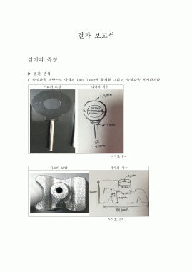 일반 물리학 및 실험 힘의평형,길이의 측정 결과보고서-1페이지