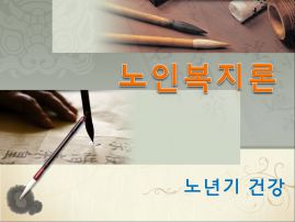 [노인복지론][노년기 건강]-1페이지