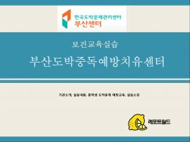  보건교육실습 - 부산도박중독예방치유센터 ( 기관소개, 실습내용, 중학생 도박문제 예방교육, 실습소감 )-1페이지