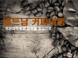 베트남 커피여행 - 부온마투옷과 달랏을 중심으로-1페이지