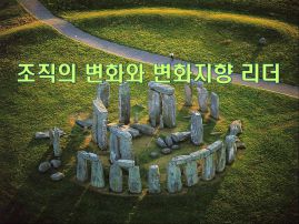 조직의 변화와 변화지향 리더-1페이지