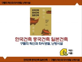  한국건축 중국건축 일본건축 - 구들의 확산과 좌식생활, 난방시설-1페이지