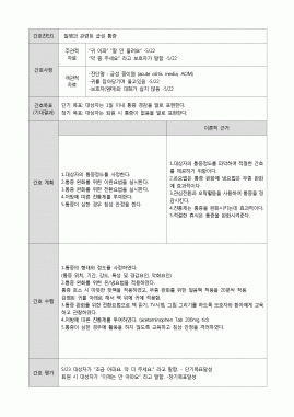 [간호학과] 아동 중이염 사례연구 case study-1페이지