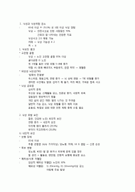 노인간호학 8단원 안전관리 내용정리/요약-1페이지