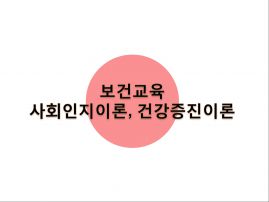 [보건교육] 사회인지이론, Social Cognitive Theory, 건강증진이론, Health Promotion Model, 상호결정론, 자기조절, 자기통제, 자기효능감-1페이지