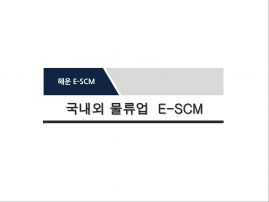 국내외 물류기업의 E-SCM 사례조사(대한통운과 Fedex)-1페이지