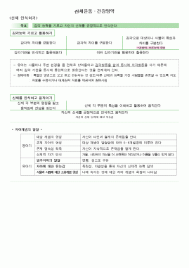 유치원 누리과정 신체운동건강 영역 해설서 정리 및 관련 이론모음-1페이지