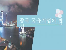 중국 국유기업,중국의 국유 기업의 개혁,국유 기업의 현재와 전망-1페이지