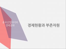 중국산업지리와경제문화,모택동의 지역 균형발전,등소평의 불균형발전,시진핑의 소강사회,경제현황과 부존자원-1페이지