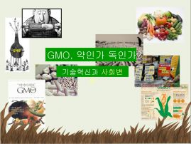 GMO,기술혁신과 사회변화,유전자변형식품,GMO의 종류,유전자 변형과정,GMO의 현황-1페이지