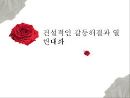 인간간의 갈등,갈등의 종류,갈등해결 방식,부부간의 의사소통,열린대화-1페이지