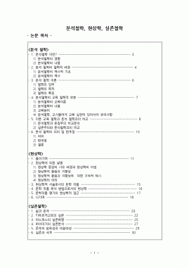 철학사_분석철학, 현상학, 실존철학 중심으로-1페이지