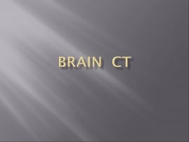 Brain CT에 관한 PPT-1페이지