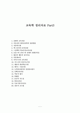 교육학 정리자료 Part3-1페이지