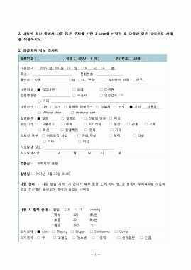 간호,case study,성인(응급실),충수염 (appendicitis)-1페이지