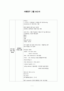 성인 간호, case study, 식도정맥류 (esophageal varix)-1페이지