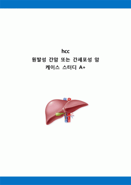 hcc 원발성 간암 또는 간세포성 암 케이스 스터디 A+ (간암 케이스, 간세포성 암 케이스, hcc case, 원발성 간암 케이스, 간호과정)-1페이지