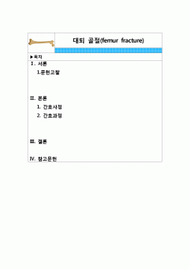 대퇴 골절(femur fracture) 케이스-1페이지