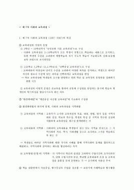 7차 사회과 교육과정부터 2009 개정 사회과 교육과정까지의 특징 및 변화-1페이지