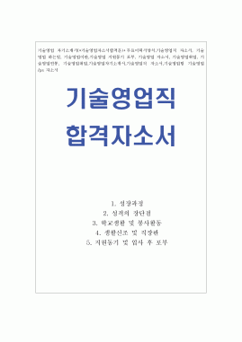 기술영업자기소개서 기술영업자소서합격문+영업이력서 기술직 자소서 영업직 자기소개서 기술영업직 합격자소서 기술영업 자기소개서 기술영업지원동기자소서 자기소개서기술영업 자소서기술영업직자기-1페이지