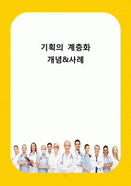 [의약학] 기획의 계층화-1페이지