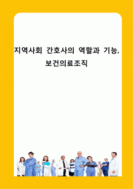 지역사회 간호사의 역할과 기능, 보건의료조직-1페이지