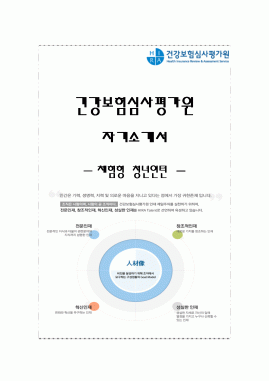 건강보험 심사 평가원 청년 인턴 채용 자기소개서-1페이지