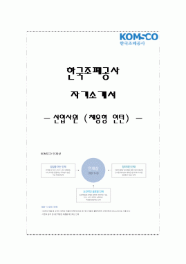 한국 조폐공사 NCS 기반 신입사원 채용형 인턴 채용 자기소개서-1페이지