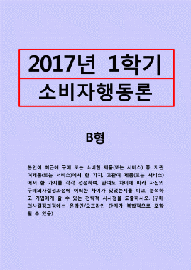 소비자행동론_본인이 최근에 구매 또는 소비한 제품(또는 서비스) 중, 저관여제품(또는 서비스)에서 한 가지, 고관여 제품(또는 서비스)에서 한 가지를 각각 선정하여, 관여도 차이에 따라 자신의 구매의사결정과정-1페이지