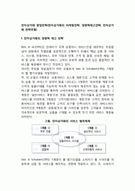 전자상거래 창업전략(전자상거래의 마케팅전략, 경쟁력제고전략, 전자상거래 전략유형)-1페이지