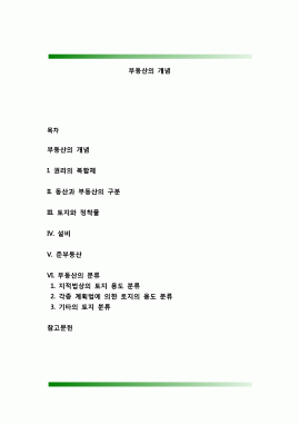 [사회과학]  부동산의 개념 -1페이지