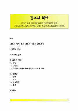 [간호의 역사] 현대 간호의 기원과 간호조직(영국, 미국, 유럽-독일,프랑스,스칸디나비아제국, 동양권-중국,인도,이슬람권,일본의 간호조직)-1페이지