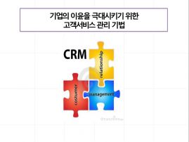 기업의 이윤을 극대시키기 위한 고객서비스 관리 기법 [기업의 이윤을 극대시키기 위한 고객]-1페이지