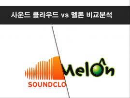 [사운드 클라우드] 사운드 클라우드 vs 멜론 비교분석-1페이지