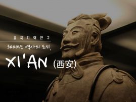 중국지역 서안 시안 Xi\an 조사 분석-1페이지