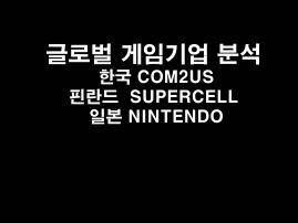 글로벌 게임기업 분석 한국 COM2US 핀란드 SUPERCELL 일본 NINTENDO (글로벌 게임기업 분석)-1페이지