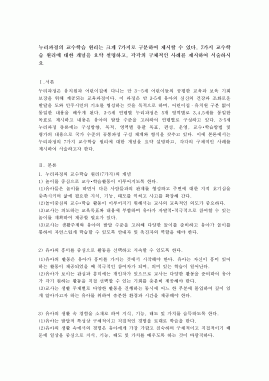 누리과정의 교수학습 원리는 크게 7가지로 구분하여 제시할 수 있다. 7가지 교수학습 원리에 대한 개념을 요약 설명하고, 각각의 구체적인 사례를 제시하여 서술하시오-1페이지