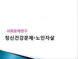 사회문제연구_노인자살-1페이지