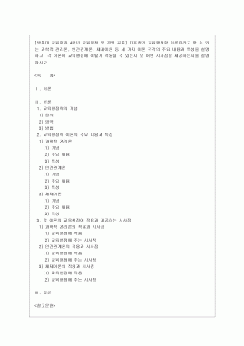 [교육행정 및 경영 공통] 대표적인 교육행정학 이론이라고 할 수 있는 과학적 관리론, 인간관계론, 체제이론 등 세 가지 이론 각각의 주요 내용과 특성을 설명하고, 각 이론이 교육행-1페이지