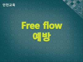 안전교육-Free flow 예방-1페이지