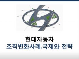 현대자동차 조직변화사례.국제와 전략-1페이지