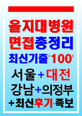 을지병원면접+대전을지대학교병원면접 서울을지병원면접+강남을지병원면접+대전의정부을지대학교병원면접 면접을지병원, 면접대전을지대학교병원 하계을지병원면접 대전을지대학교병원면접 노원을지병원면접 [을지병-1페이지