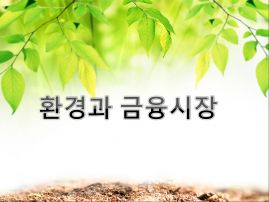 환경과 금융시장-1페이지