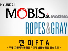 한 미 F T A - 국내 자동차부품업종 . 미국 법률산업을 중심으로-1페이지